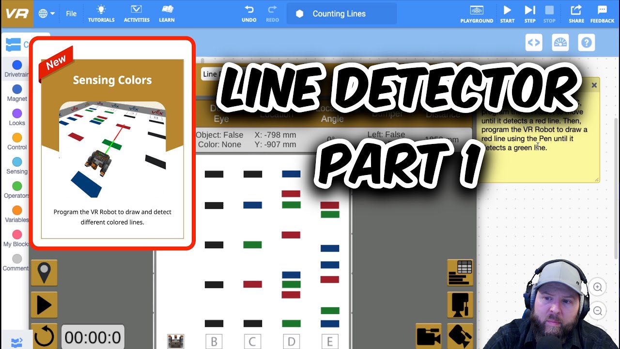 Line Detector Part 1 (Sensing Colors Level 1)