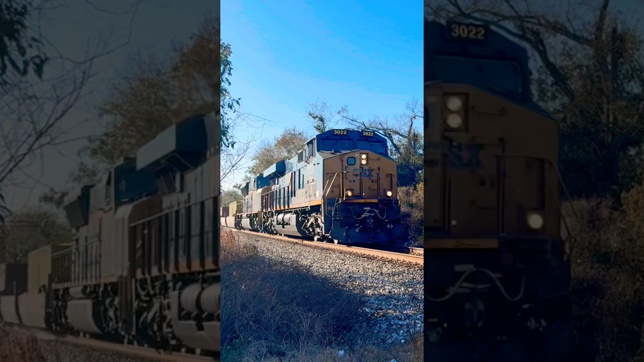 CSXT 3022 leads on CSX M209-31 with a RL K5HL on 02/01/2026 #Shorts #train