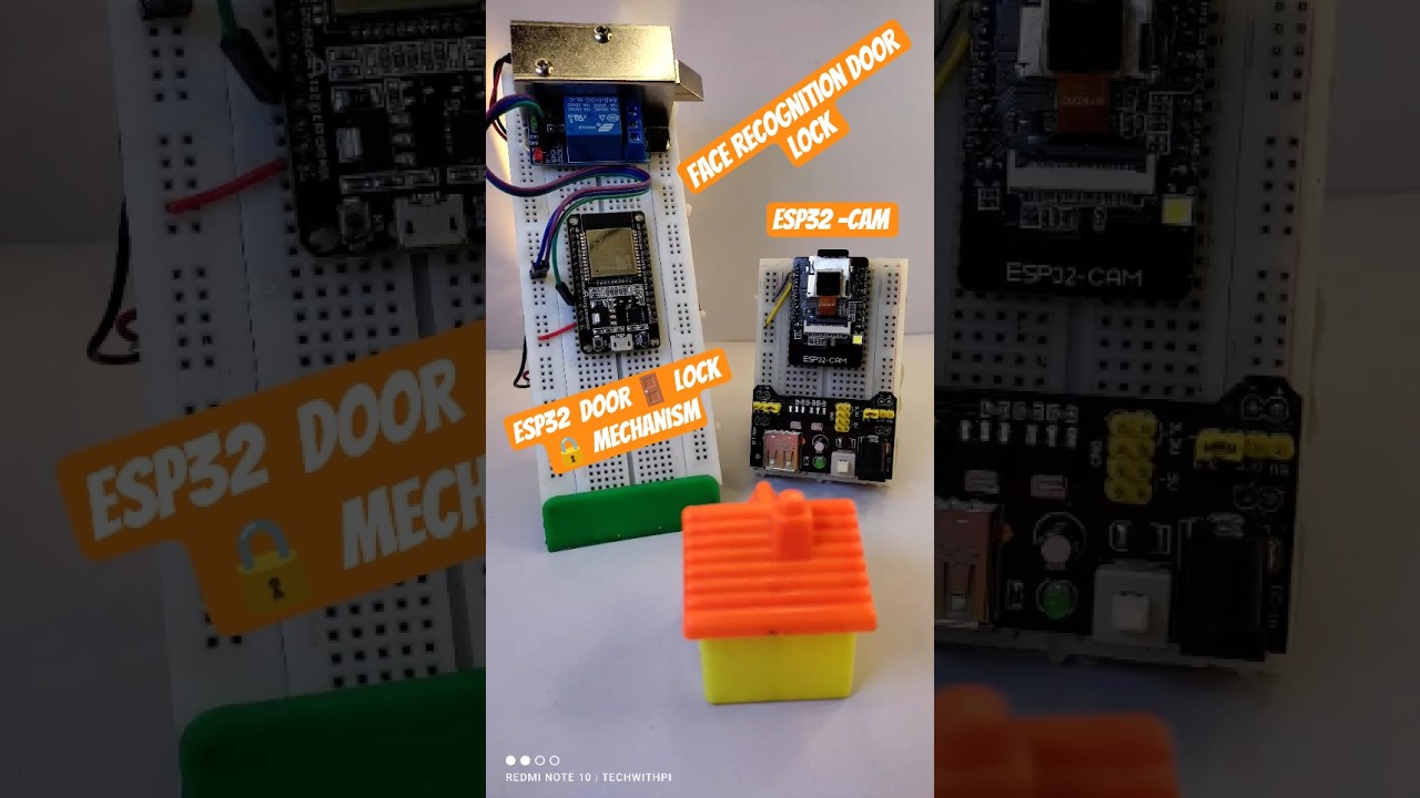 DIY ESP32-CAM Face Unlock Door Lock System 🔐 #ESP32 #SmartLock #FaceRecognition #IoTProjects #TechWi