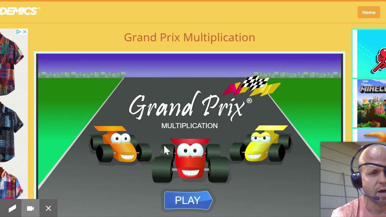 Arcademics Plus - Multiplication Grand Prix
