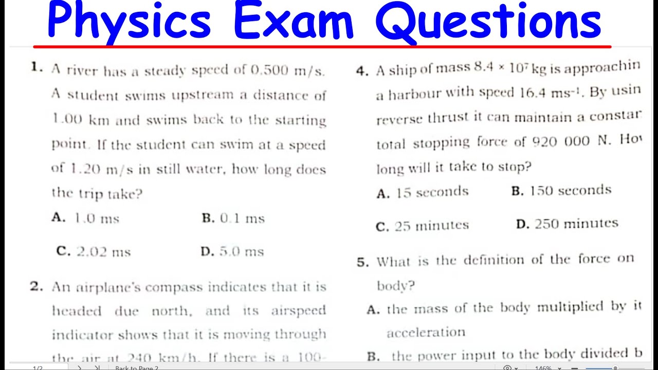 PHYSICS TEST 2 (2025) STREAM 1 FULL SOLUTIONS | Step-by-Step Tutorial