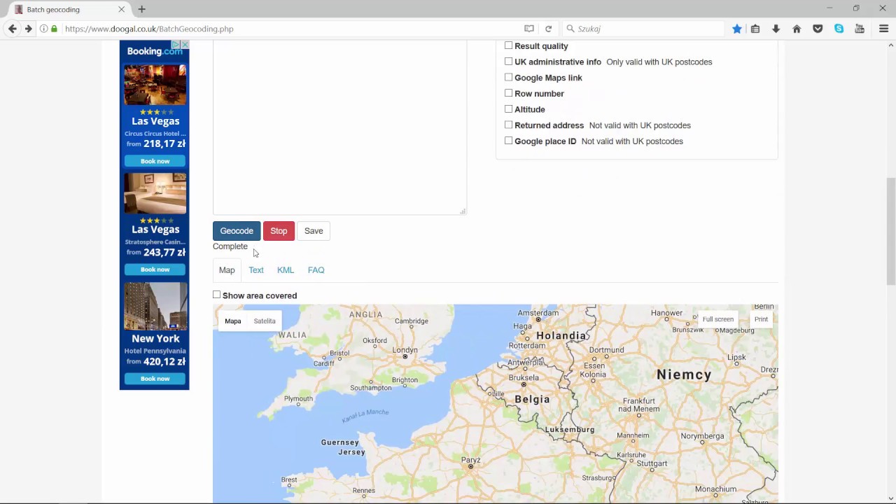 How to geocode addresses and show them on the map?