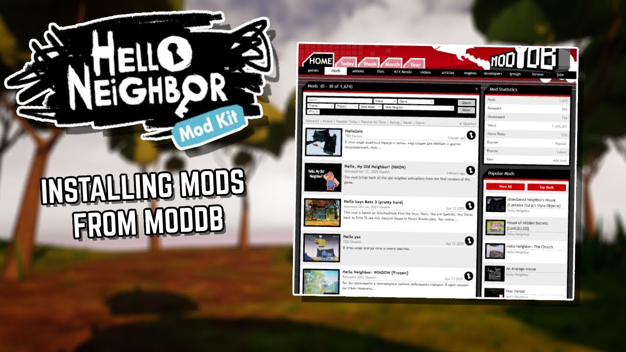 How to Install Mods in Hello Mod Kit! (MODDB)