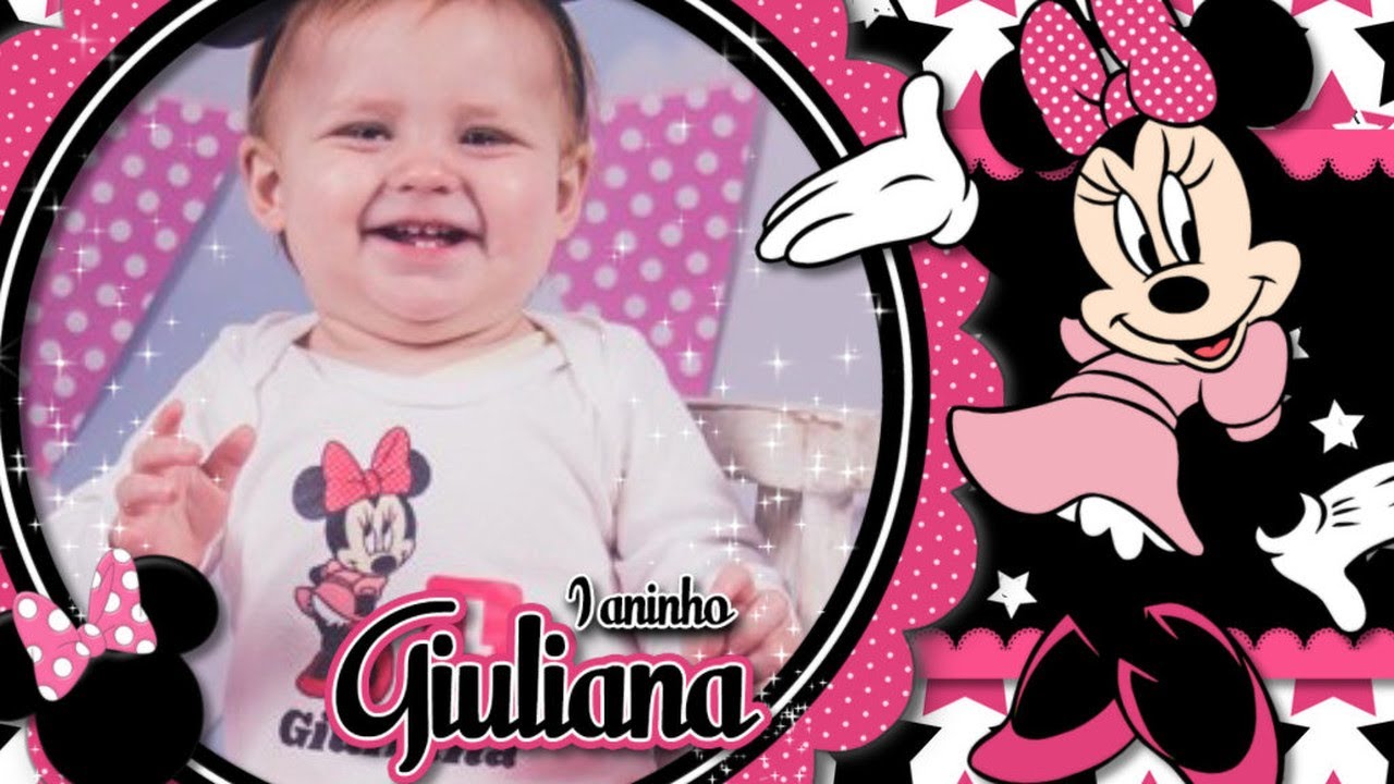 CONVITE ANIMADO - MINNIE ROSA - MODELO 2