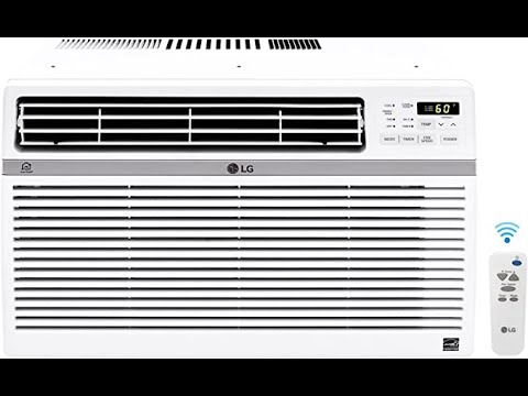 LG 8,000 BTU Smart Window Air Conditioner, Cools up to 350 Sq. Ft, 115V, 8000, White