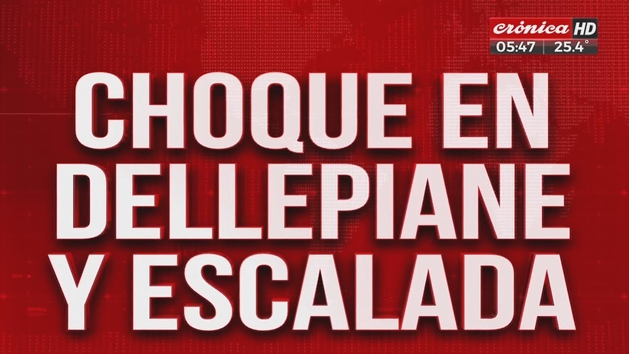 Impresionante choque en Dellepiane y Escalada