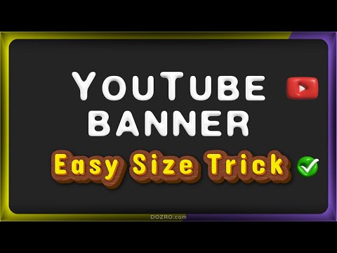 YouTube Channel Banner Image Design: Easy Sizing Trick