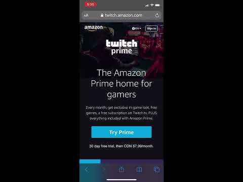 Twitch Amazon Prime Subscription iOS! how to video!