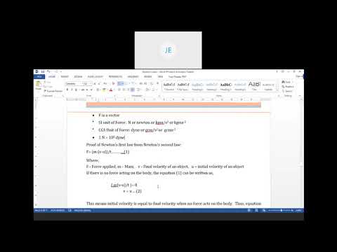 Derivation of newton's first law from Newton's second law