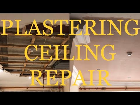 Plastering Ceiling repair- damage by water - complete guide PLASTERING GURU