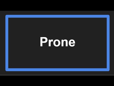 Meaning of Prone