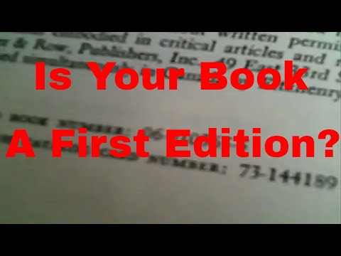 How to Tell if a Book is First Edition - Know the Printing Number