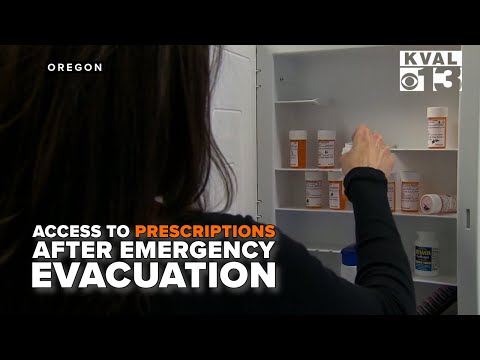 Oregon residents can access emergency prescription refills after evacuation