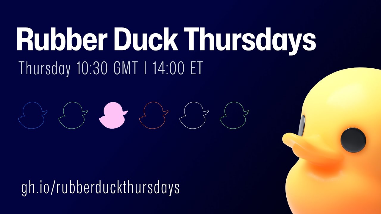 Rubber Duck Thursdays - It's time to build!