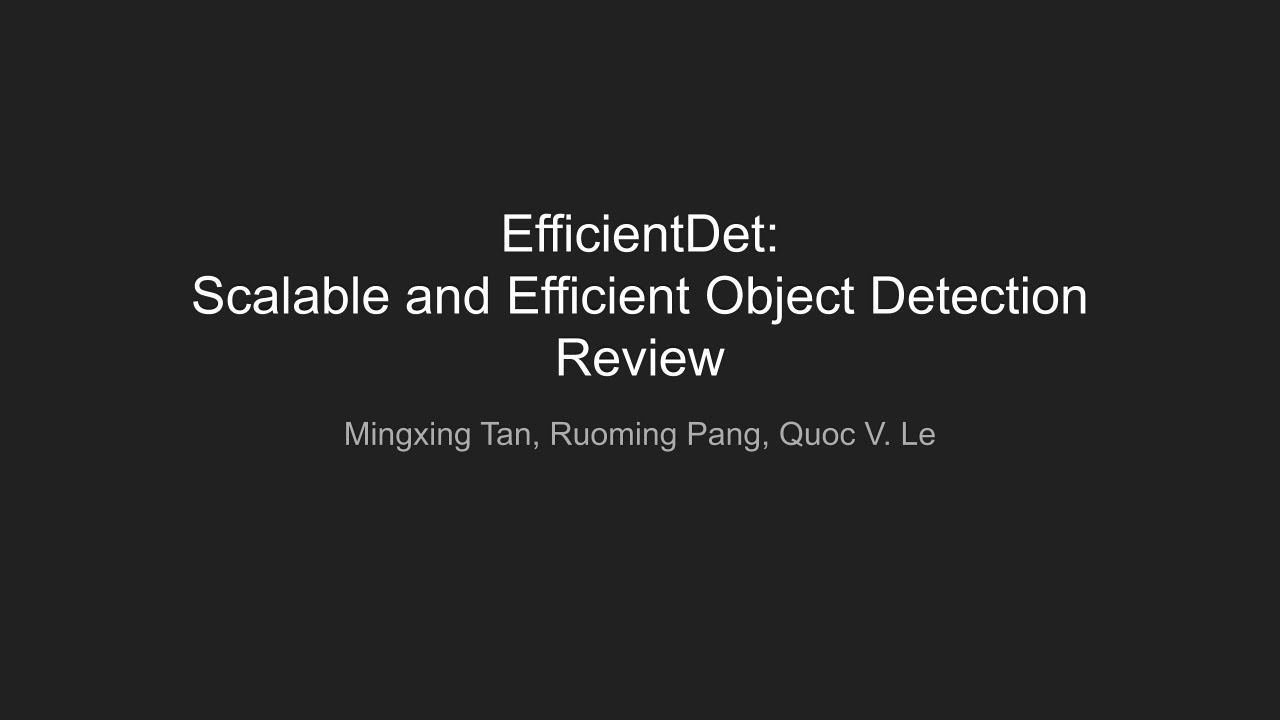 EfficientDet: Scalable and Efficient Object Detection