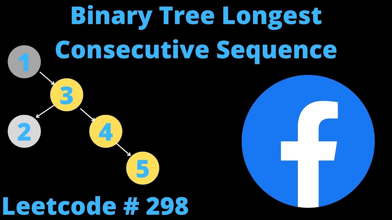 BINARY TREE LONGEST CONSECUTIVE SEQUENCE | LEETCODE # 298 | PYTHON DFS SOLUTION