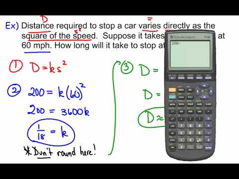 Direct Variation Examples