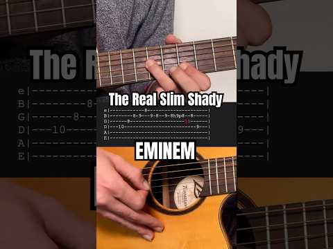 The Real Slim Shady on guitar