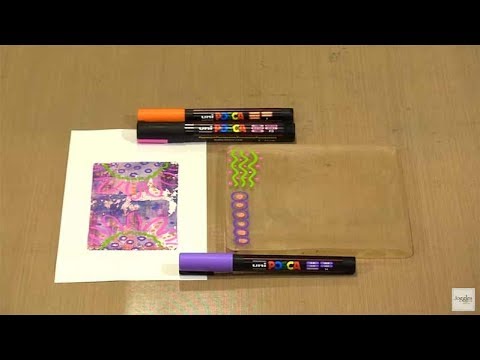 Creative Magic: POSCA Paint Pens On Gel Press by Joggles.com