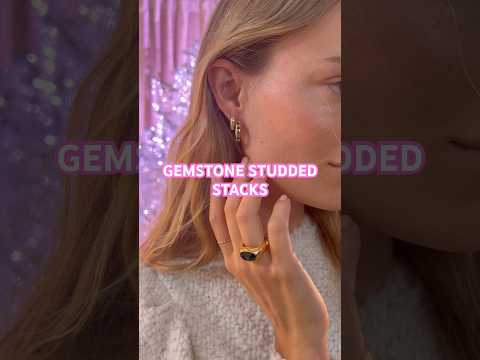 Make a statement in pretty, gemstone-studded earrings and rings✨ Shop in store or at gorjana.com ✨