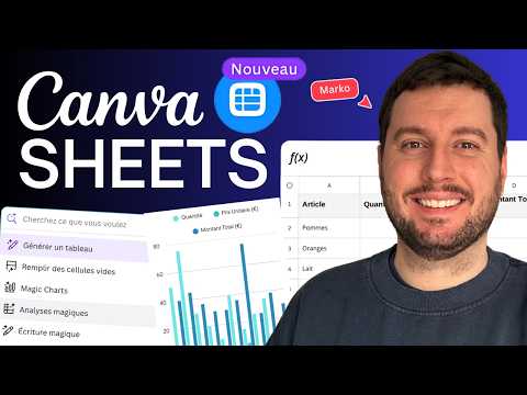 Canva Sheets : Les Feuilles de Calcul sur Canva, BOOSTÉES à l'IA
