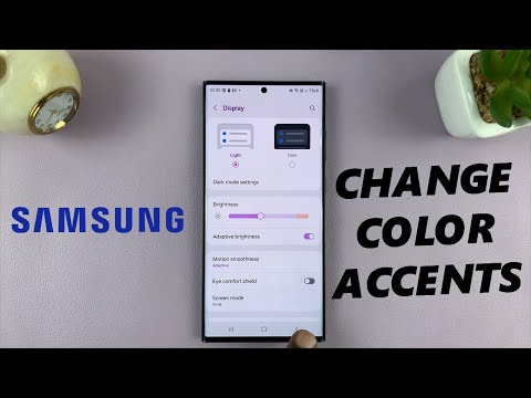 How To Change Color Palette On Samsung Phone / Tablet | Change Accent Colors