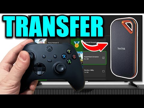 How to TRANSFER Games to External Hard Drive on Xbox Series X/S!