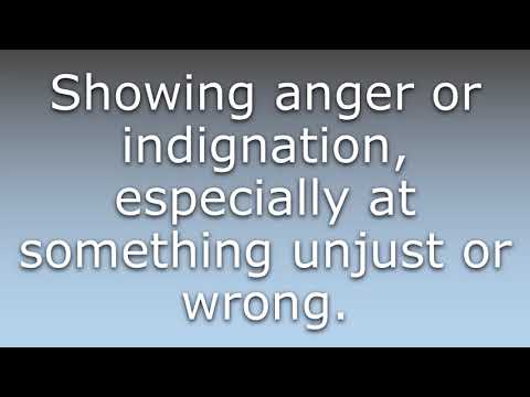 What does Indignant mean?