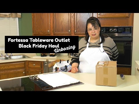 Fortessa Tableware Outlet Black Friday Unboxing ~ Restaurant Supply Haul ~ Amy Learns to Cook