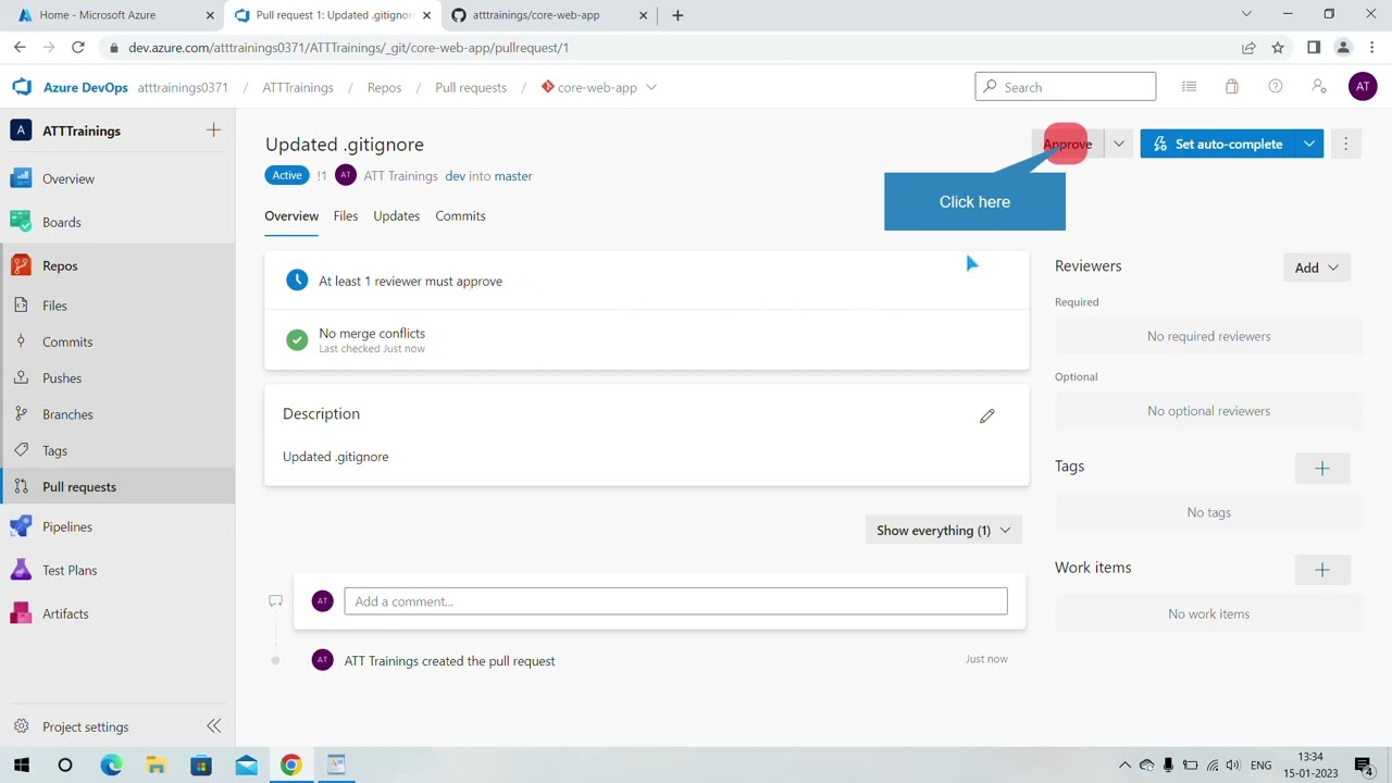 5-Azure DevOps Repository Pull Request