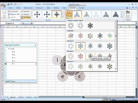 Excel Smart Art Graphic.