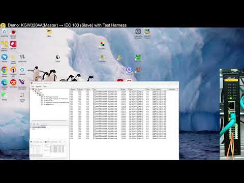 Demo: KGW3204A(Master) → IEC 103 (Slave) with Test Harness