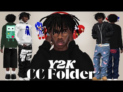 Sims 4 Male CC Folder: Cyber Y2K Lookbook + CC Links ๐ง๐| Sims 4 CC Clothes
