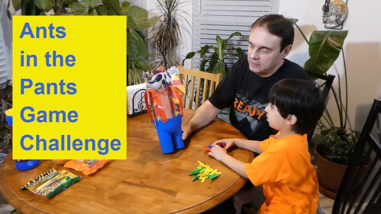 Ants in the Pants game challenge. Fun family activity