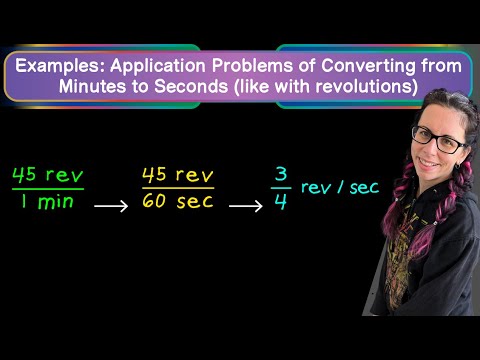 Examples: Converting from Revolutions per Minute to Per Second