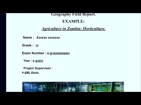 Geography Field Project: Step-by-Step Outline Guide