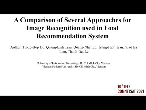 A Comparison of Several Approaches for Image Recognition used in Food Recommendation System.
