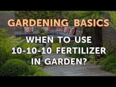 When to Use 10-10-10 Fertilizer in Garden?
