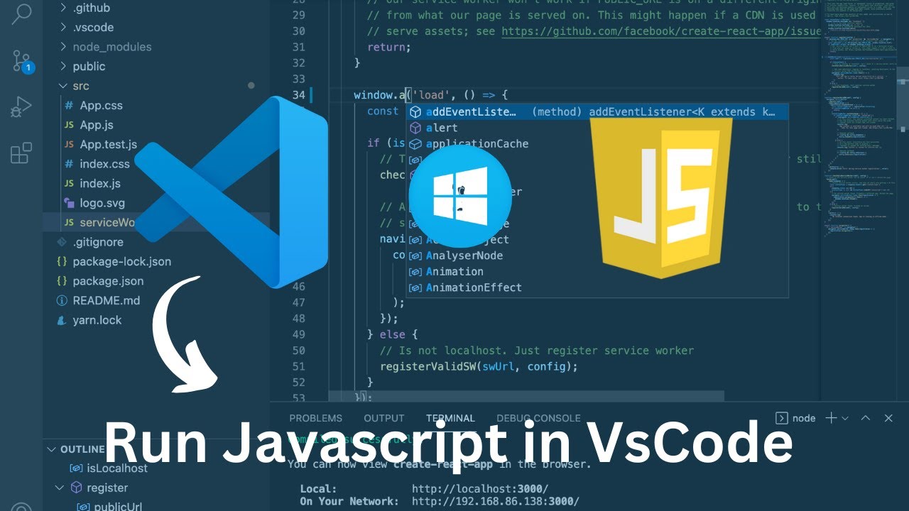 How to Run Javascript in Visual Studio Code