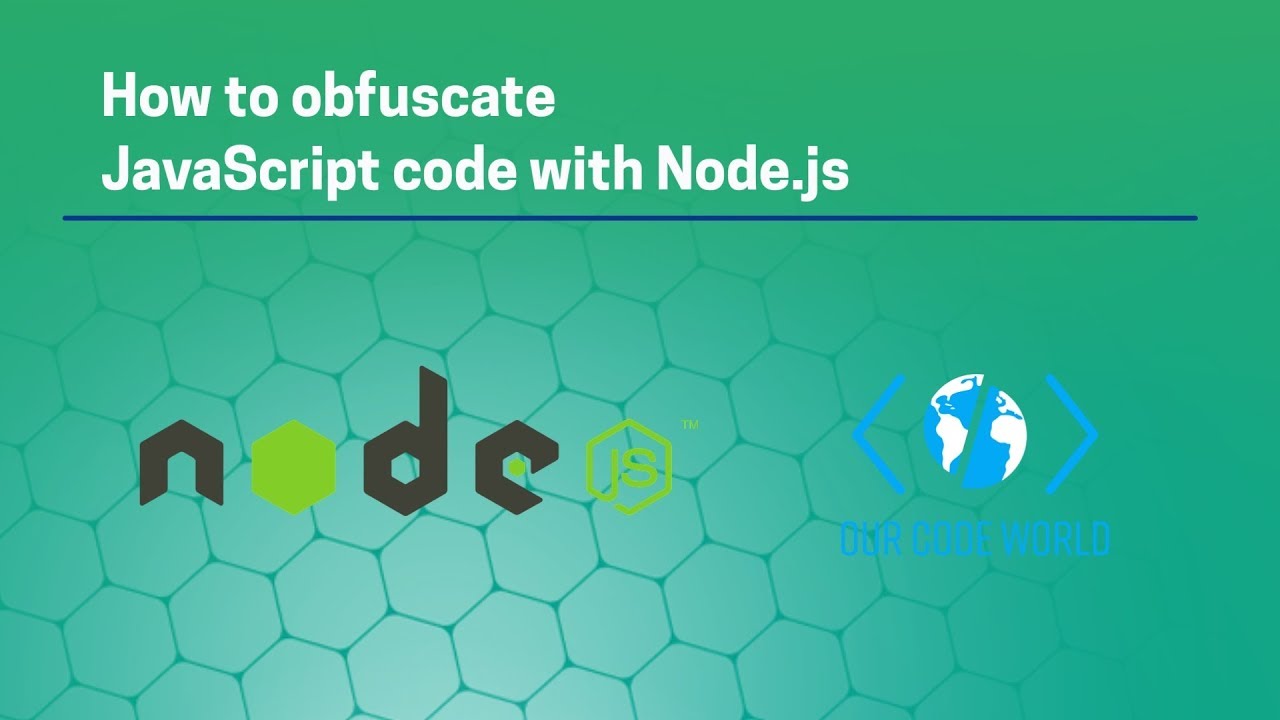 How to obfuscate JavaScript code with Node.js