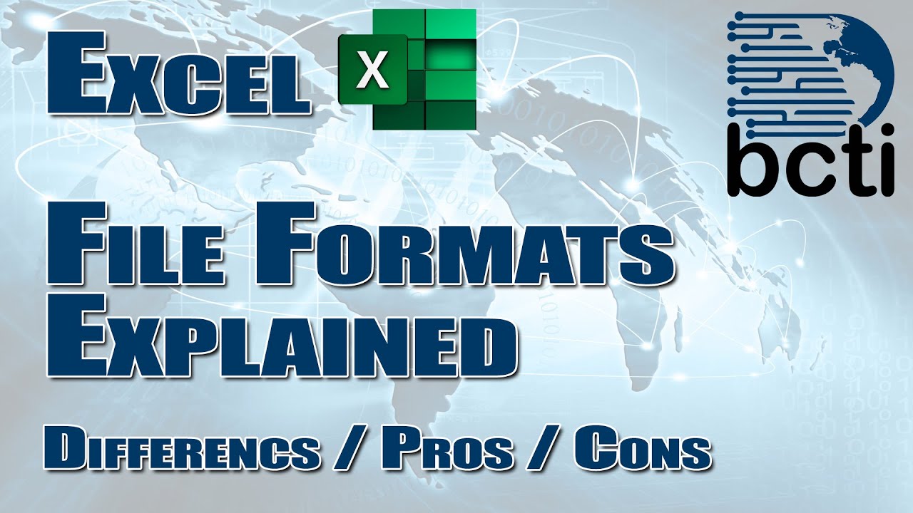 Microsoft Excel - File Formats: Differences, Pros, and Cons