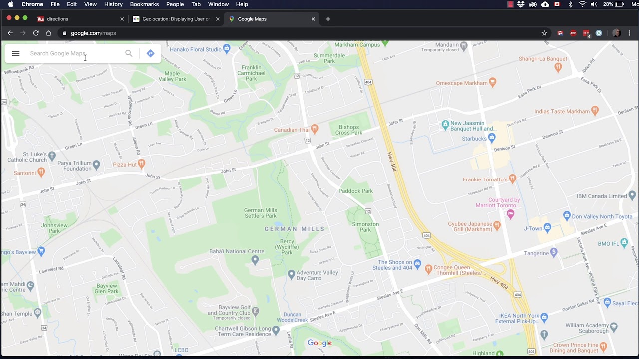 Google maps js API directions demo