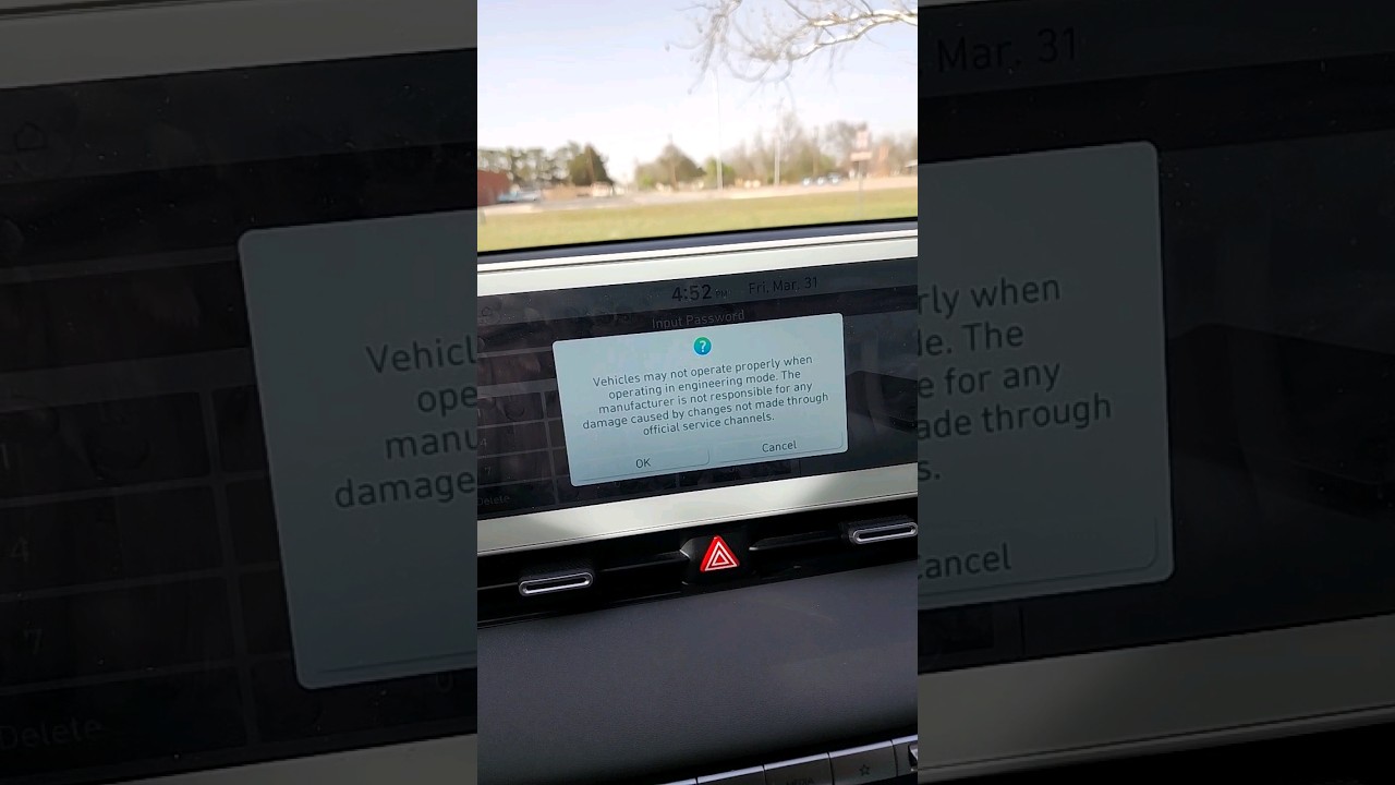 How to access the #ioniq5 hidden engineering menu