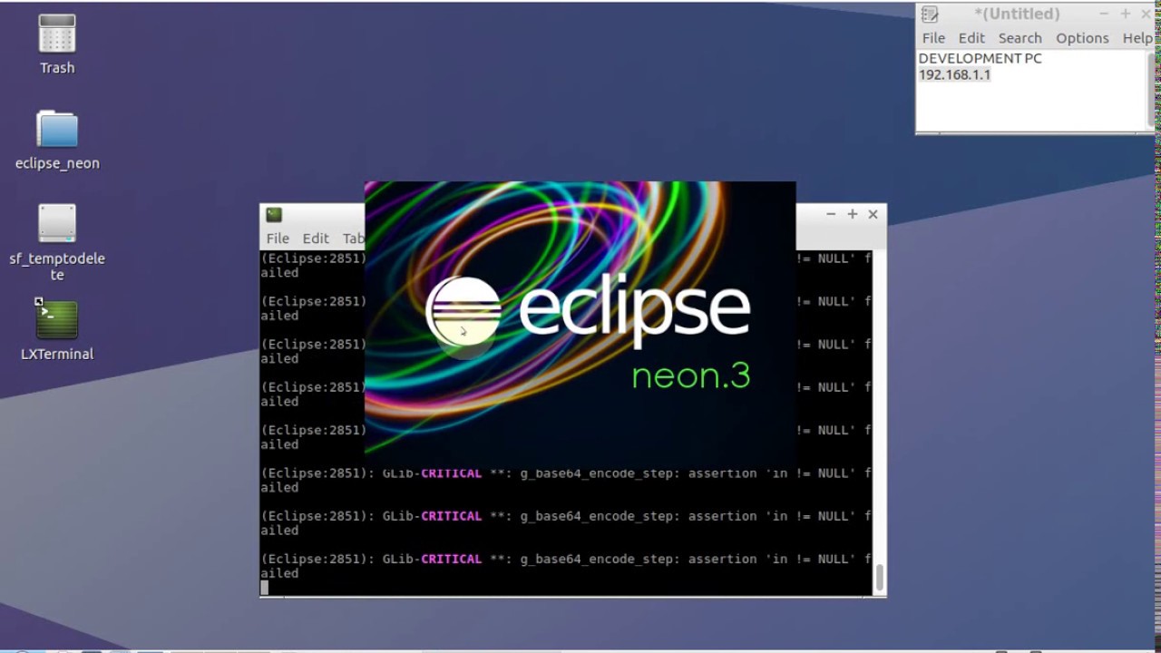 GDB Remote Debugging using LUbuntu Linux and Eclipse CDT Neon 3