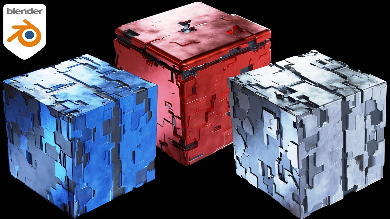 Procedural Sci-Fi Panels Material (Blender Tutorial)
