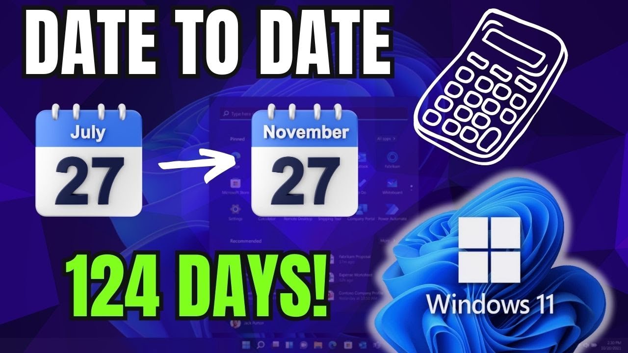 How to Use Date Calculation on Windows 11