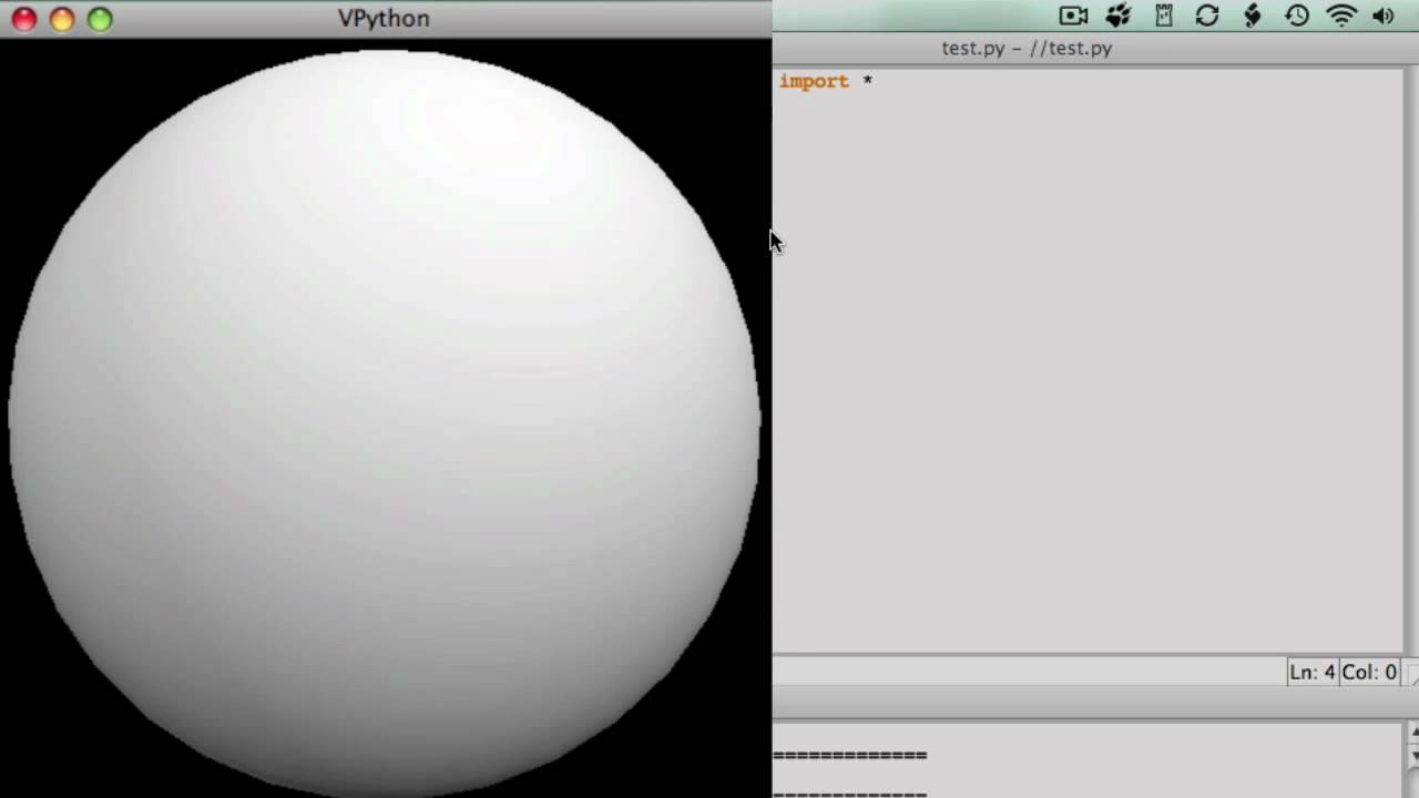 VPython Instructional Videos: 1. 3D Objects