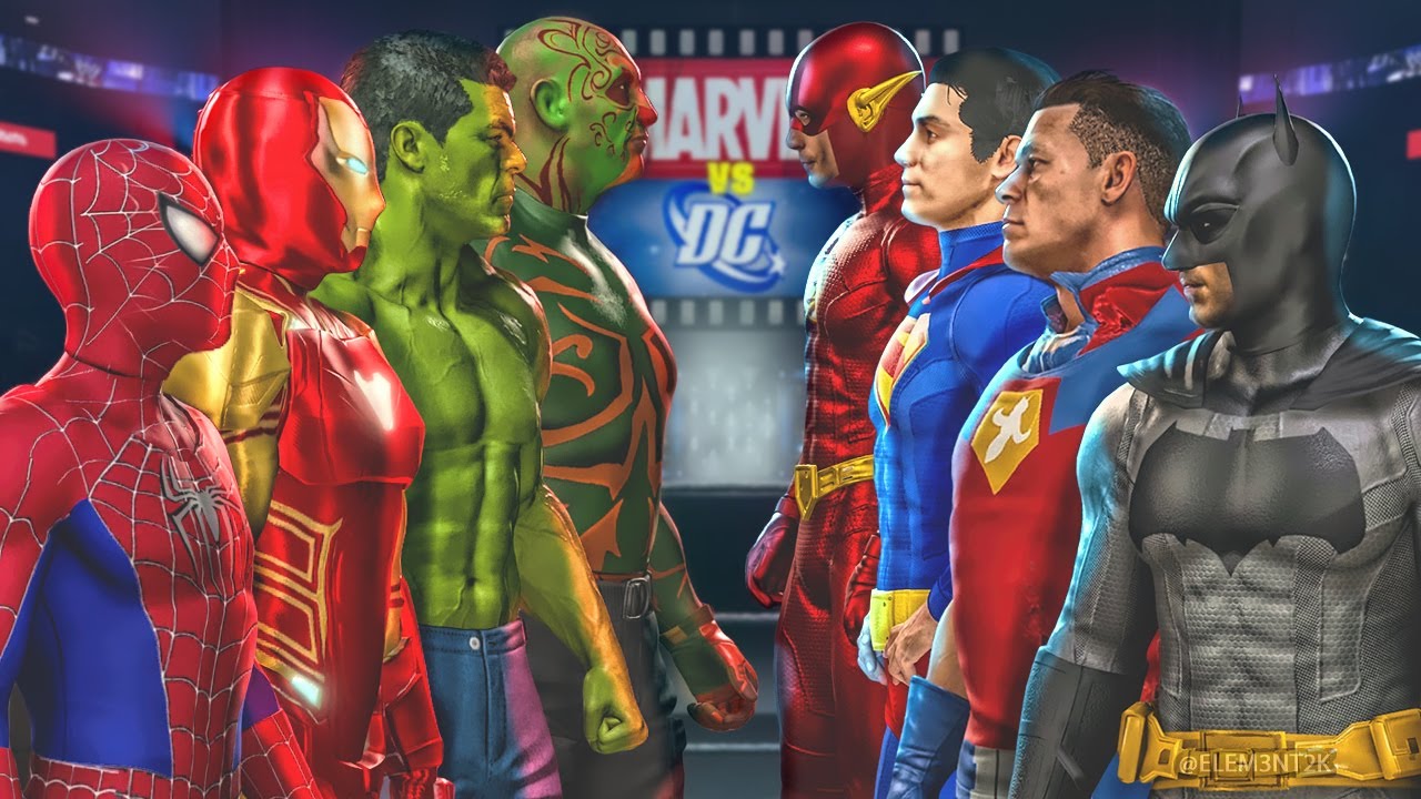 MARVEL vs DC! - Team Marvel vs Team DC Match! (WWE 2K25 PS5)