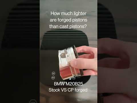 How light are forged pistons ?