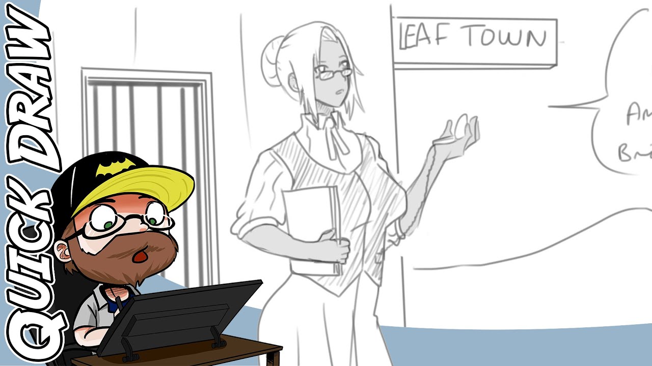 Quick Sketch - Naruto - Train Station Manager Mabui
